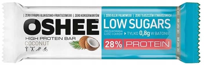 Oshee Oshee Coconut Protein Bar - 45g High-Protein Snack for Energy ...