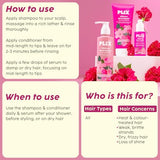 PLIX Hibiscus Bond Repair 10-in-1 Hair System - Serum, Shampoo & Condi ...