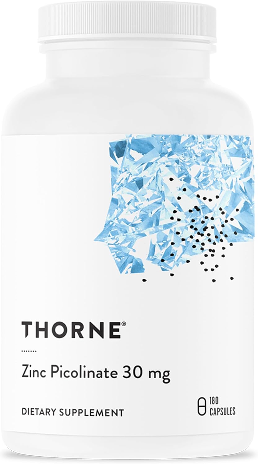 Thorne Thorne Zinc Picolinate 30 mg - Well-Absorbed Zinc Supplement for ...
