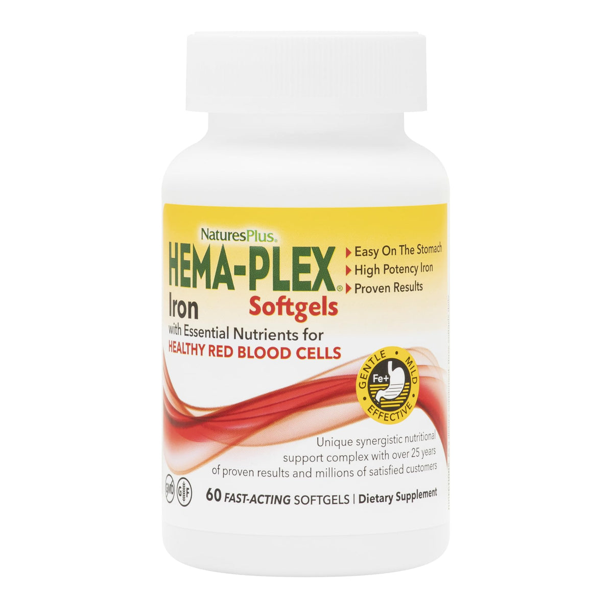 Health Plus Nature's Plus Hema-Plex Fast-Acting Softgels - High Potency ...